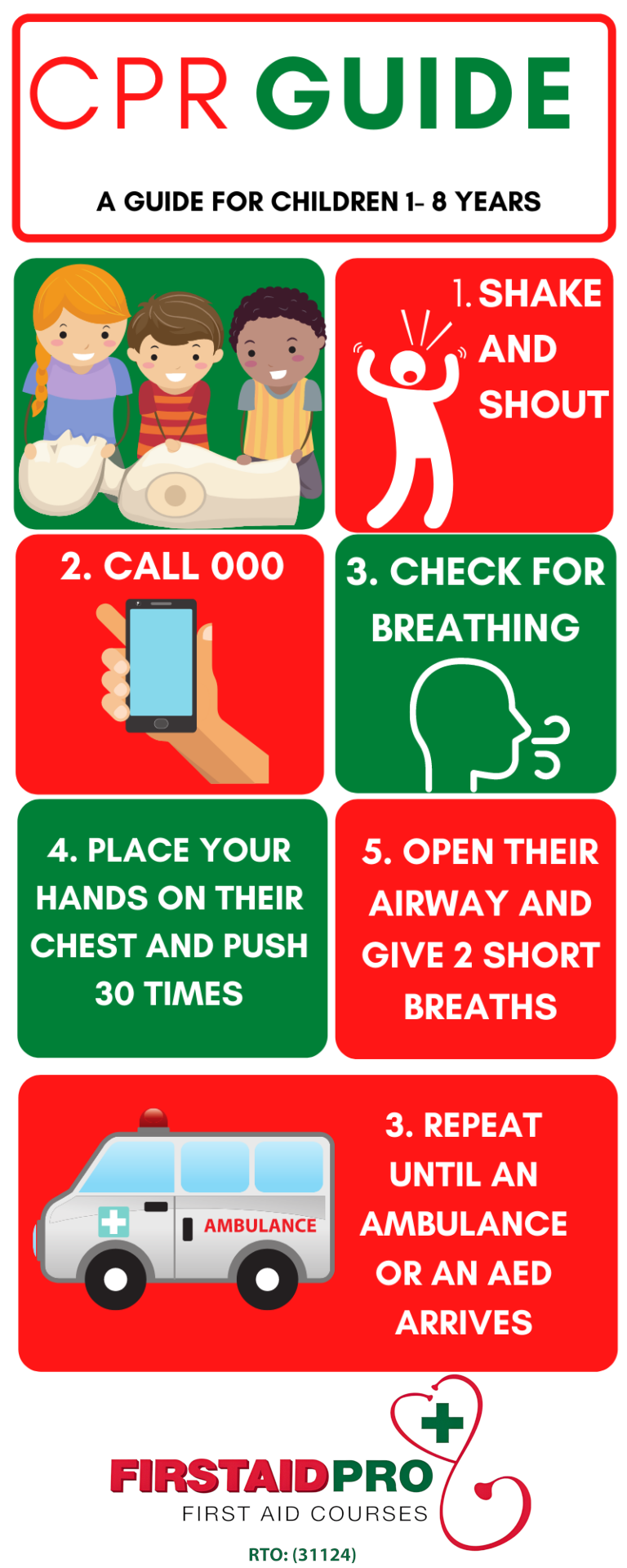 First Aid Pro CPR Guide for Kids